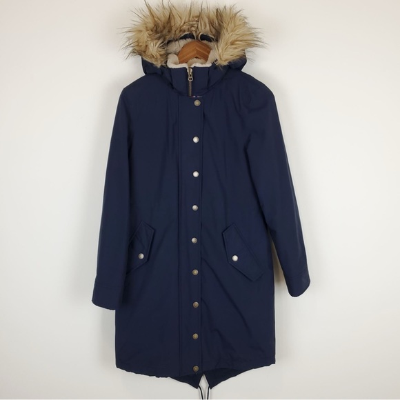 Boden | Jackets & Coats | Boden Dunbar Waterproof Parka Coat In Navy ...